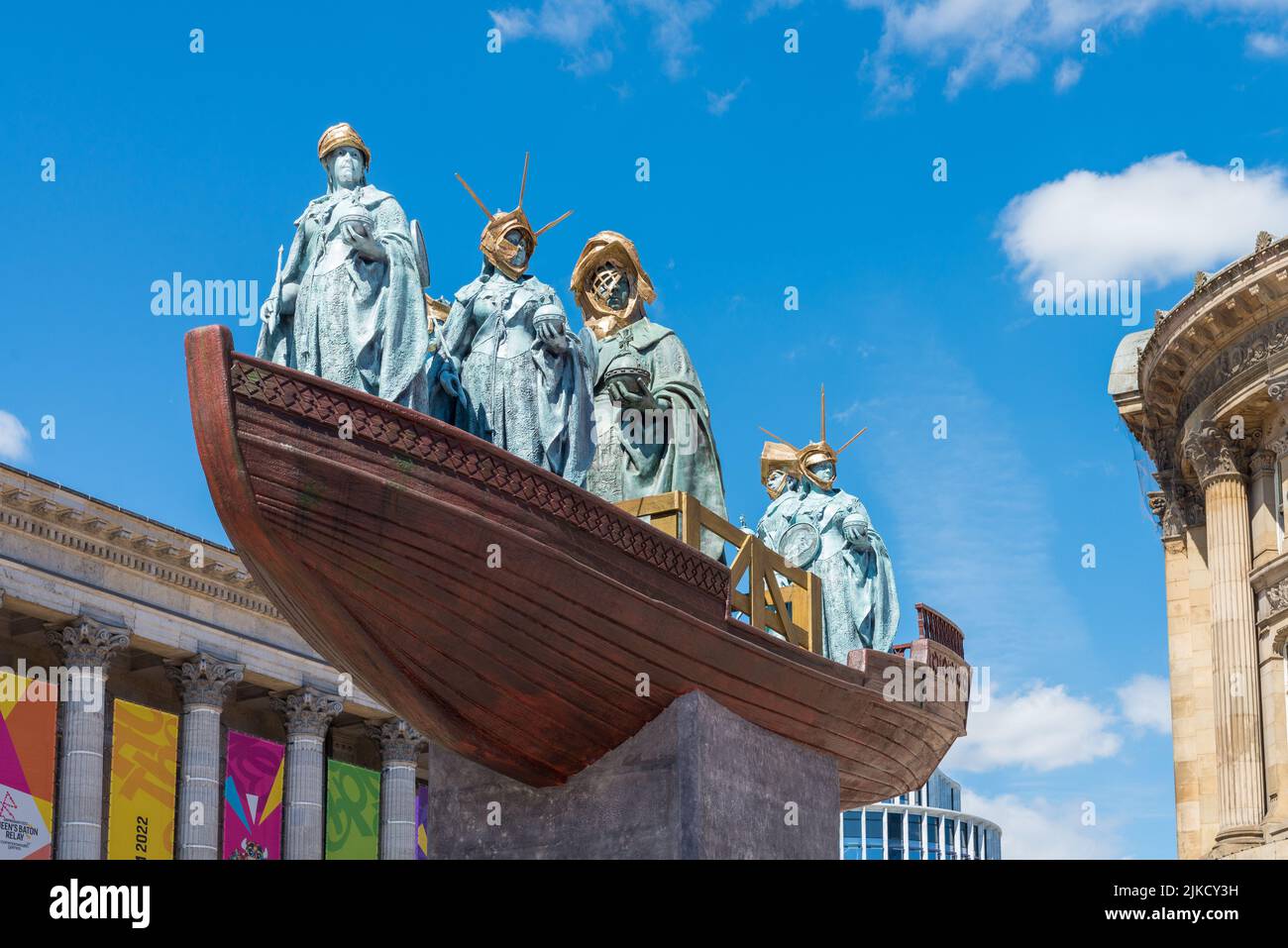 A temporary artwork called Foreign Exchange by artist Hew Locke ...