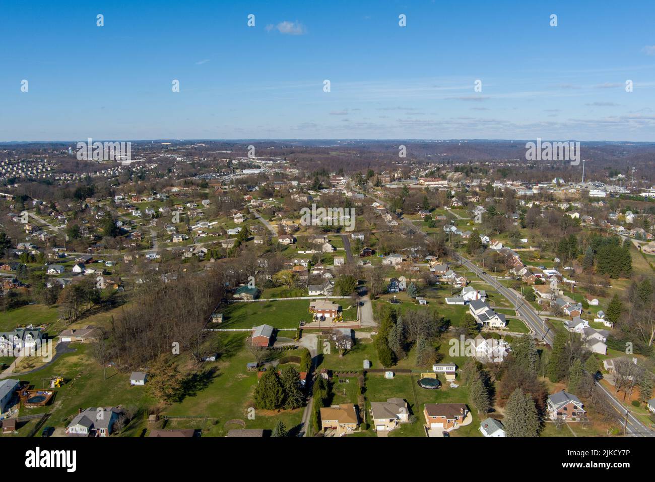 Aerial view of North Huntingdon, Westmoreland County, Pennsylvania ...