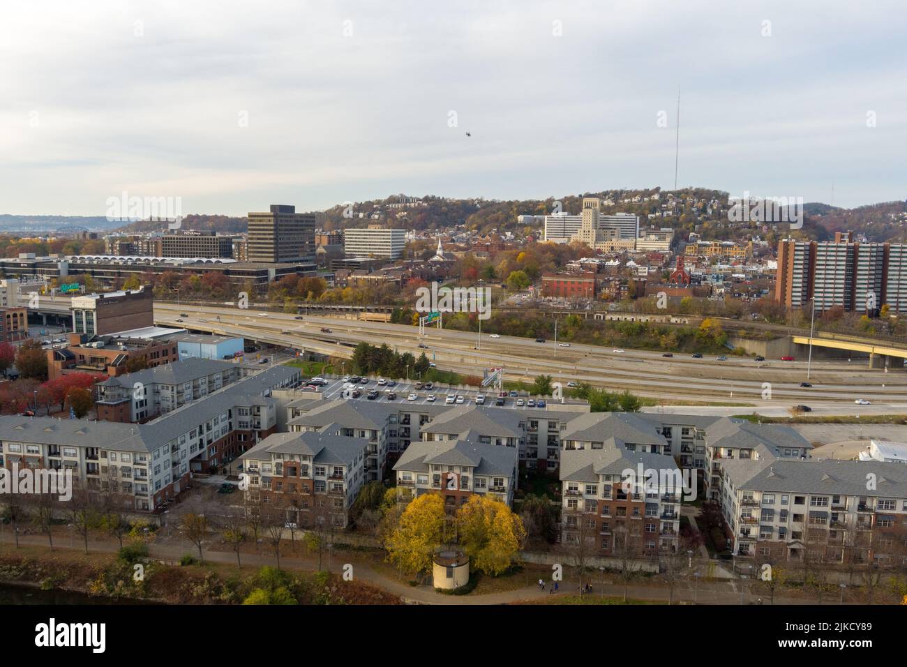 Aerial view of pittsburgh hi-res stock photography and images - Alamy