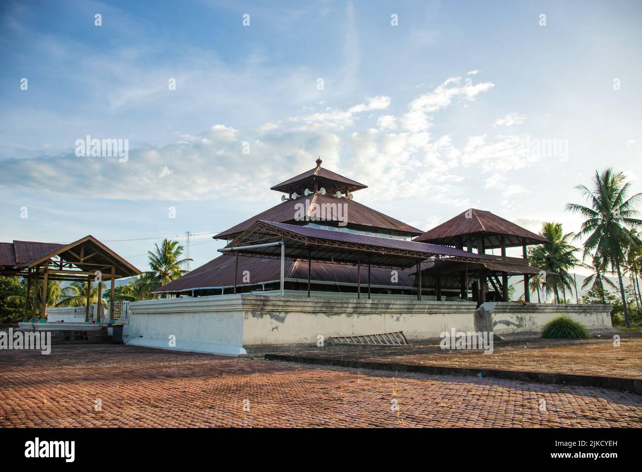 (Old Indrapuri Mosque) A historic mosque that still stands today, Aceh ...