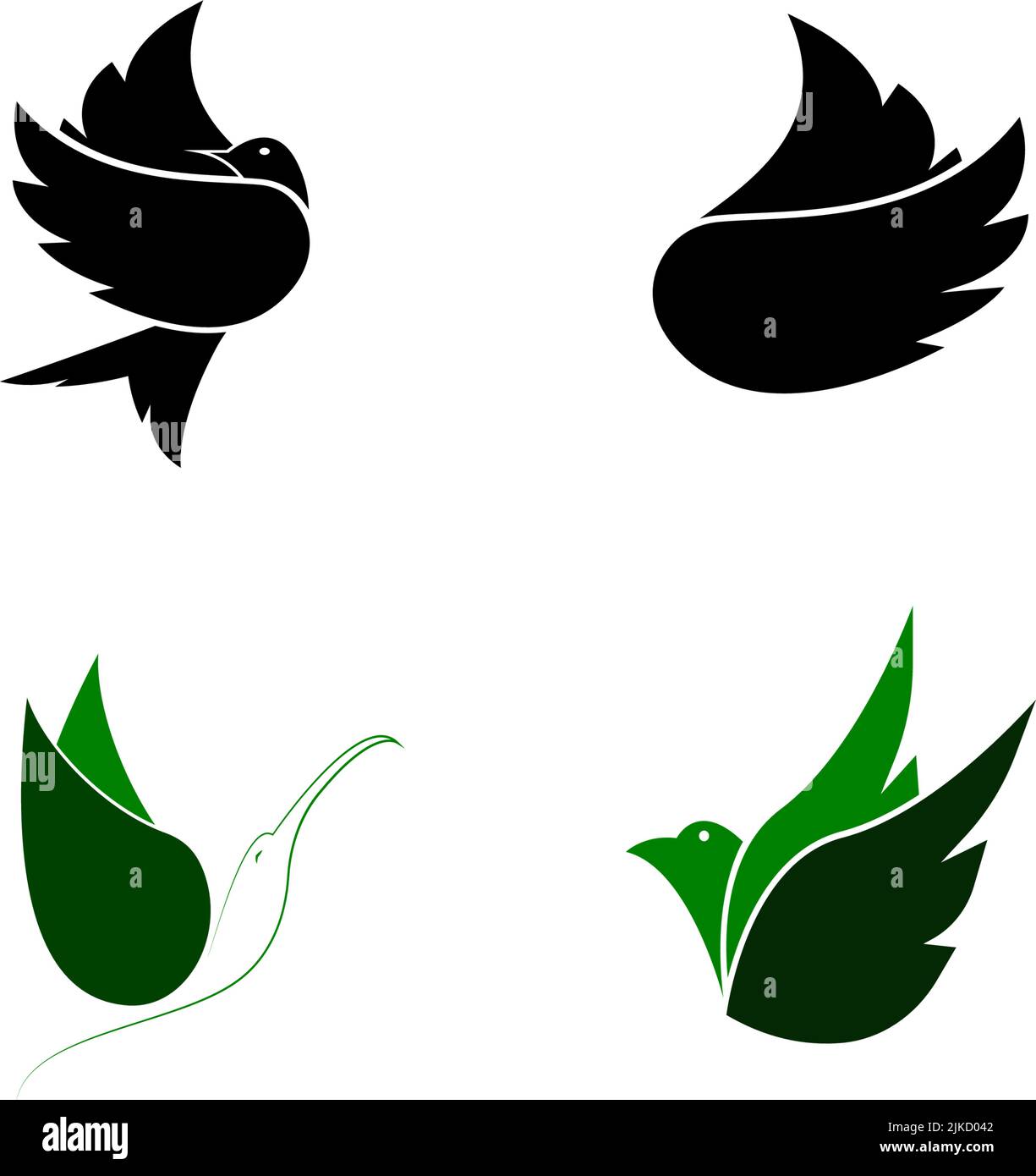 bird logo illustration design Stock Vector Image & Art - Alamy