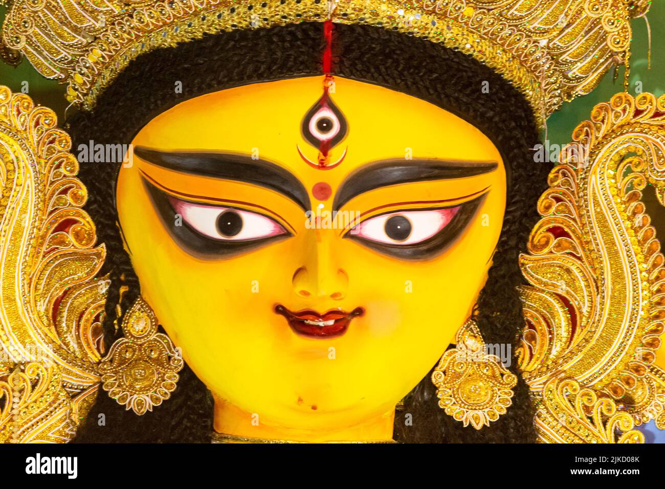 The Close up of Goddess Durga, During the Durga Pooja Festival, Kolkata ...