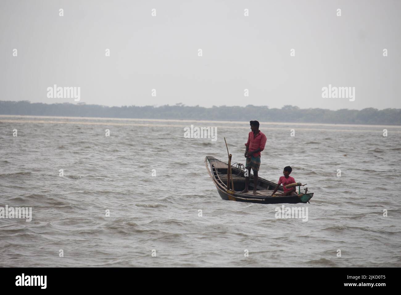 17-Apr-22 Babuganj, Barisal, Bangladesh.Small fishing boats are ...