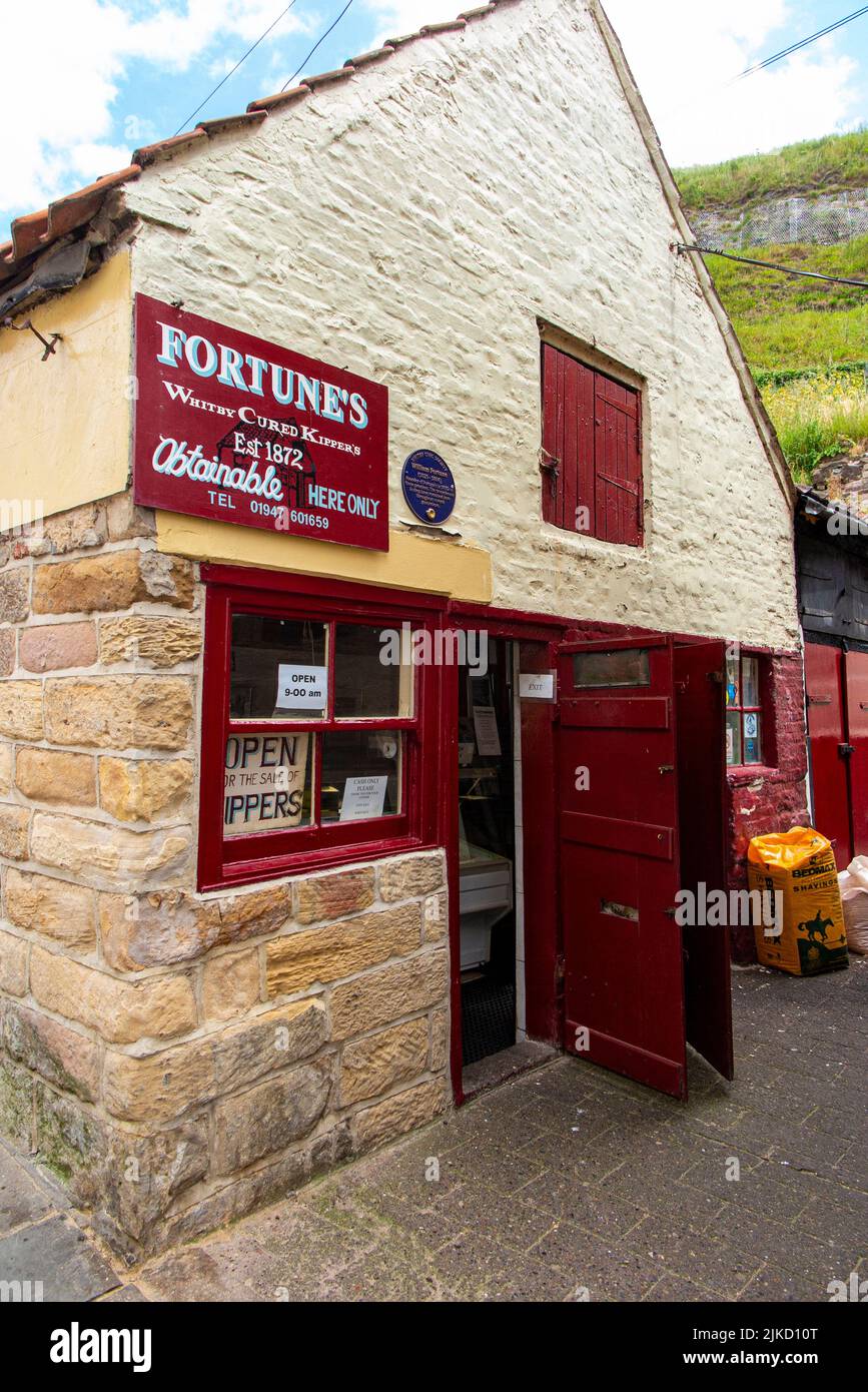 Fortune's cured kippers, a traditional shop and small industrial ...