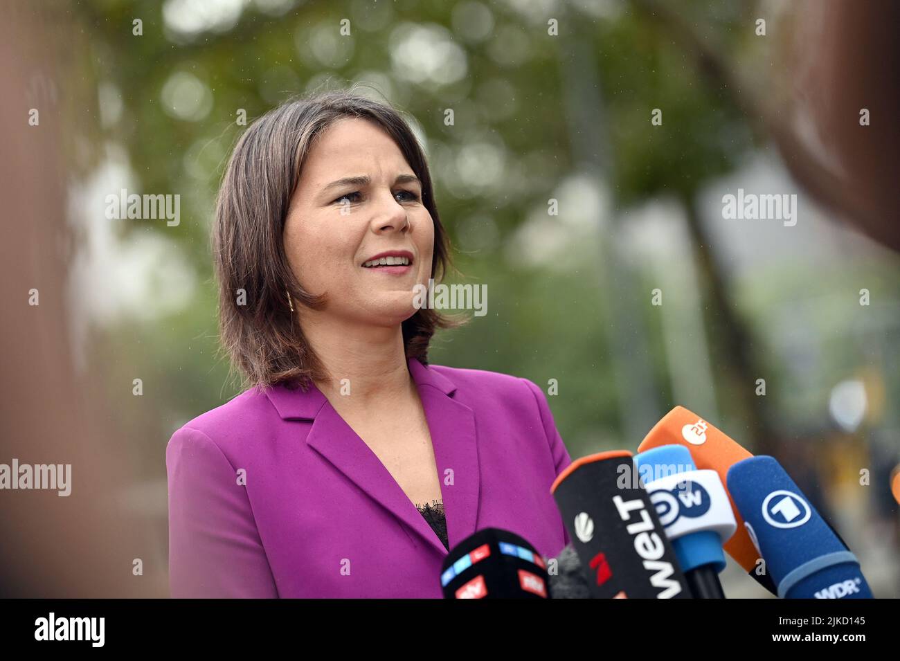 Annalena Baerbock, Germany's Minister of Foreign Affairs, speaks at a ...