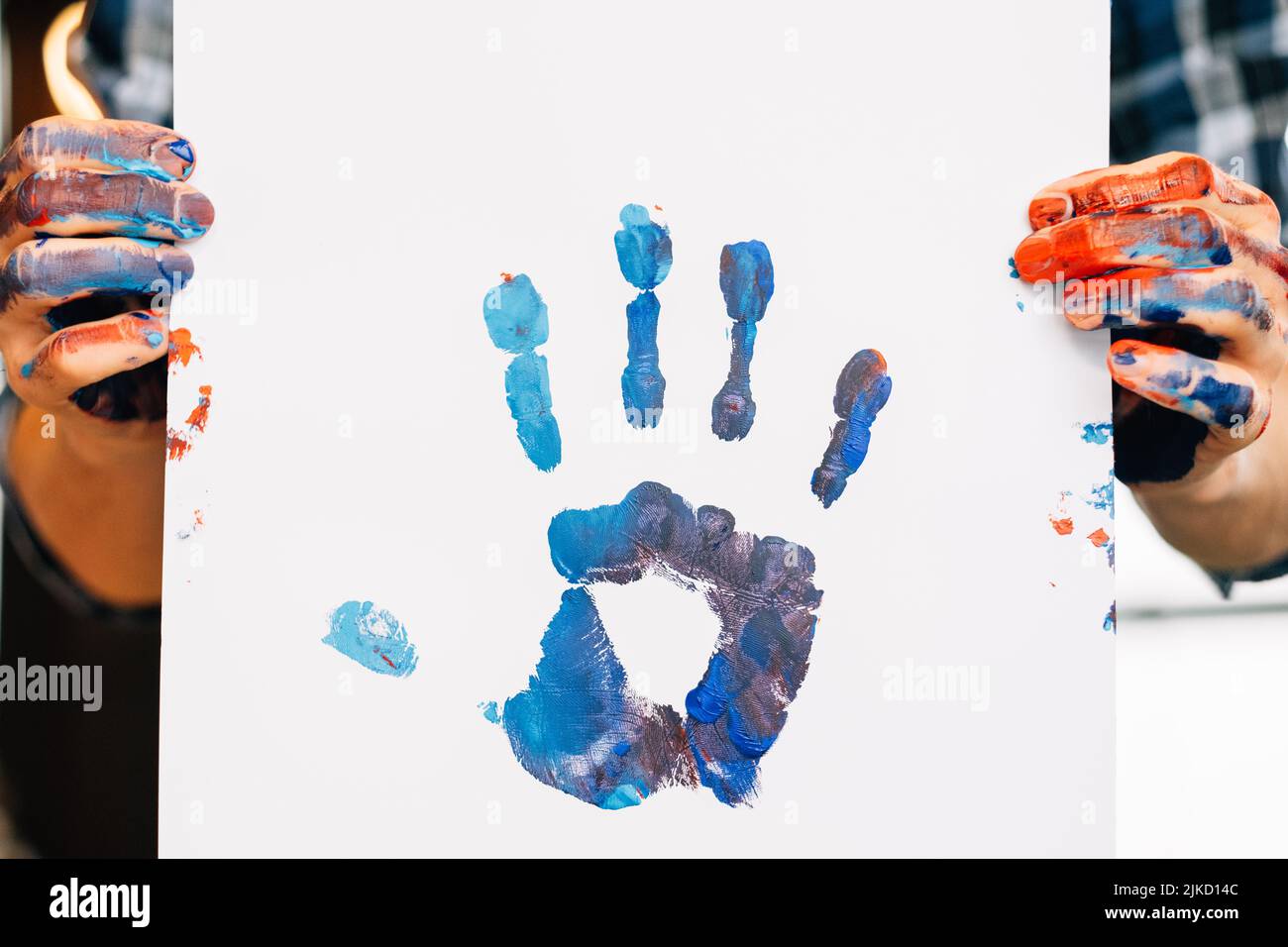 freedom creativity paint hand print art lifestyle Stock Photo - Alamy