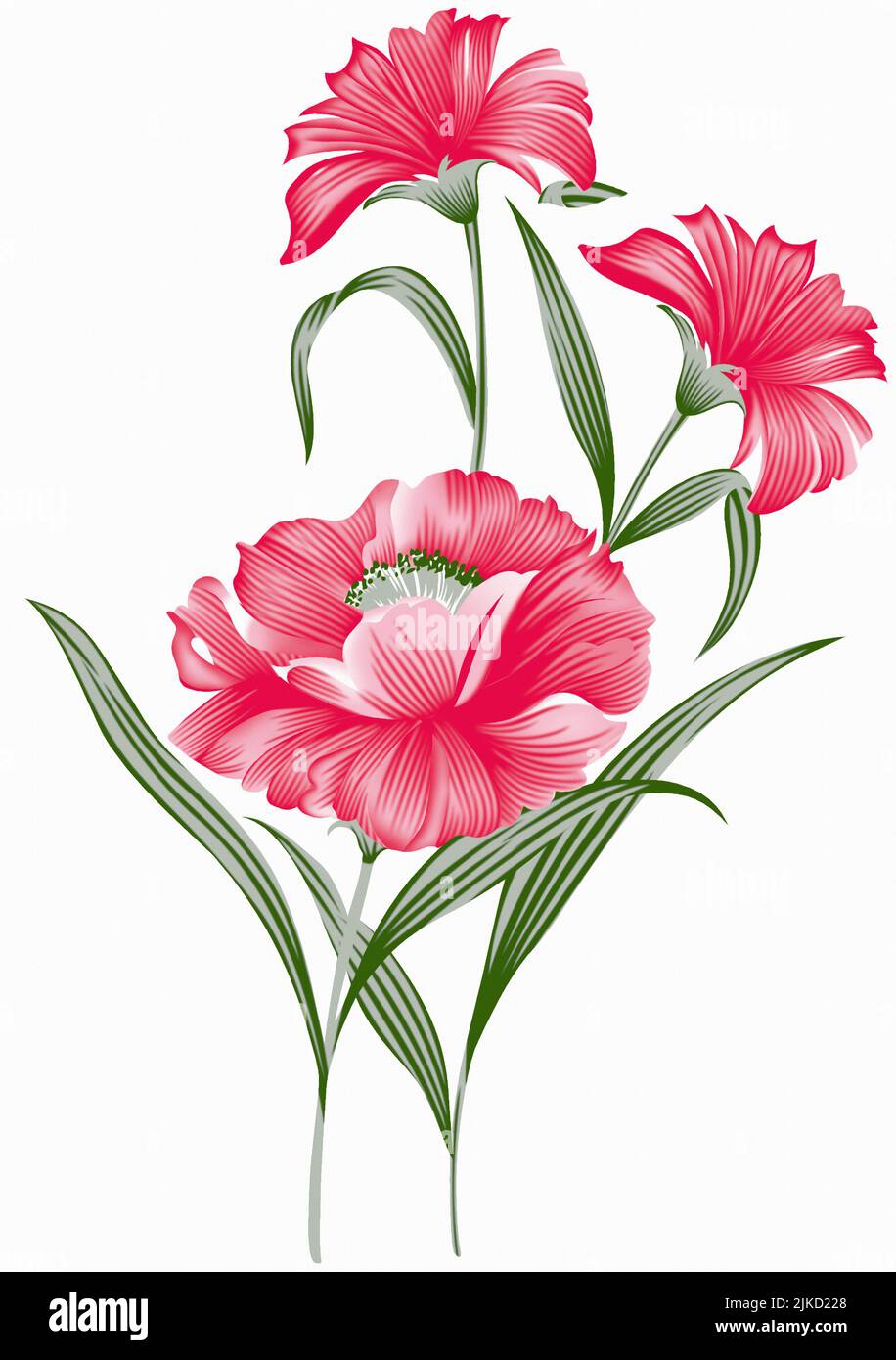 flower bunch textile print work Stock Photo - Alamy