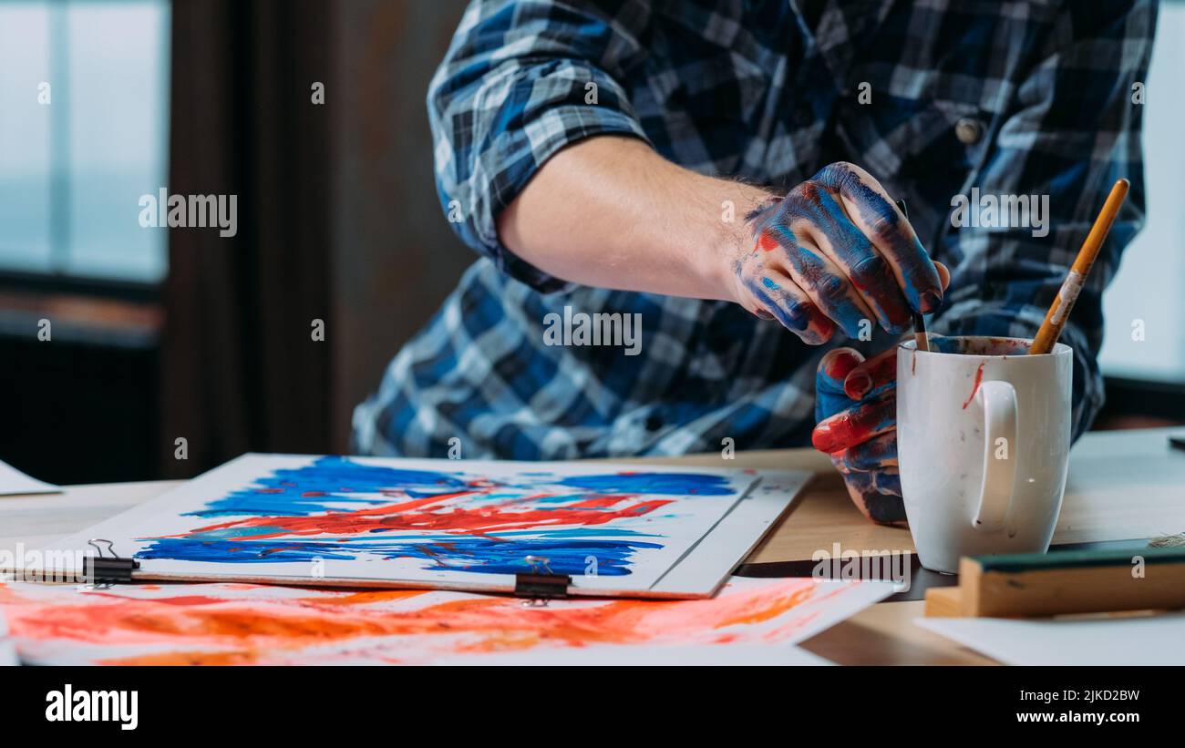 modern art creative process abstract artwork Stock Photo - Alamy