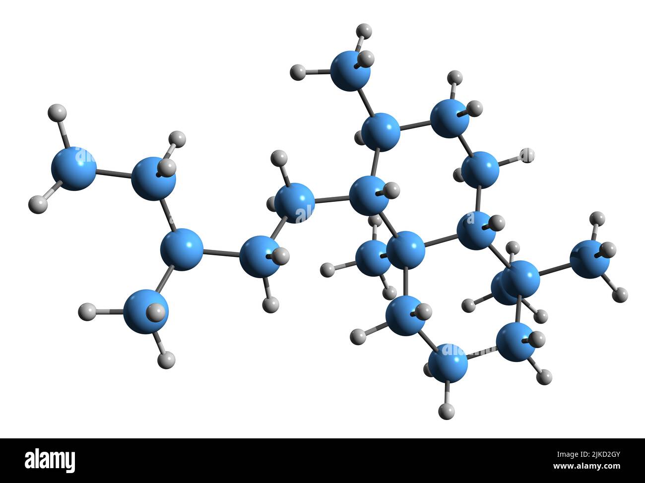 3D image of Labdane skeletal formula - molecular chemical structure of ...