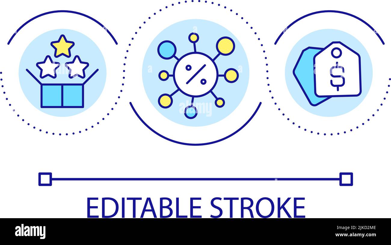 Bonuses system loop concept icon Stock Vector Image & Art - Alamy