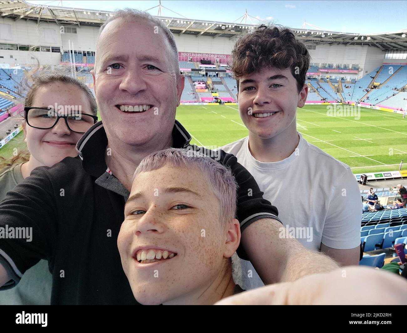 Undated handout photo of Will Conaghan (second left), with his children ...