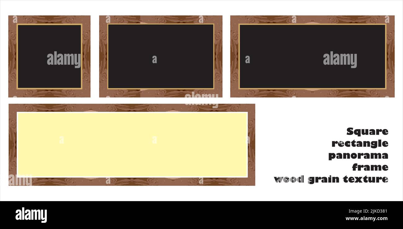 Minimalist wooden frame. 1x1.1x2.1x3 . ratio Stock Vector Image & Art ...