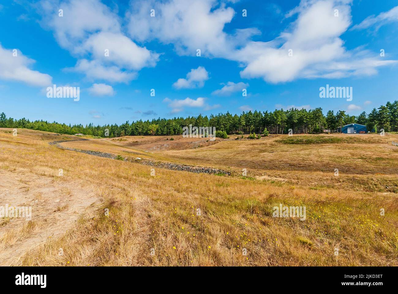 A park made out of a closed landfill for solid waste Stock Photo - Alamy