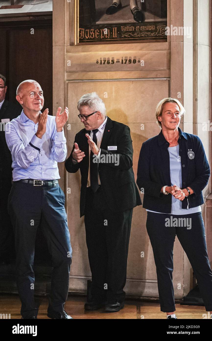 August 1, 2022, Frankfurt, Hesse, Germany: Reception of the german ...