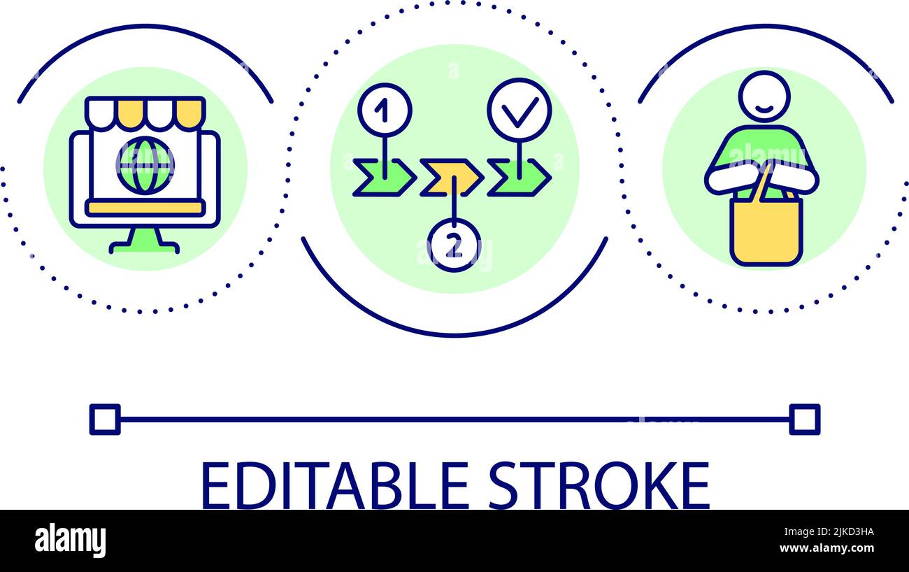 Reward for loyal customers loop concept icon Stock Vector Image & Art - Alamy