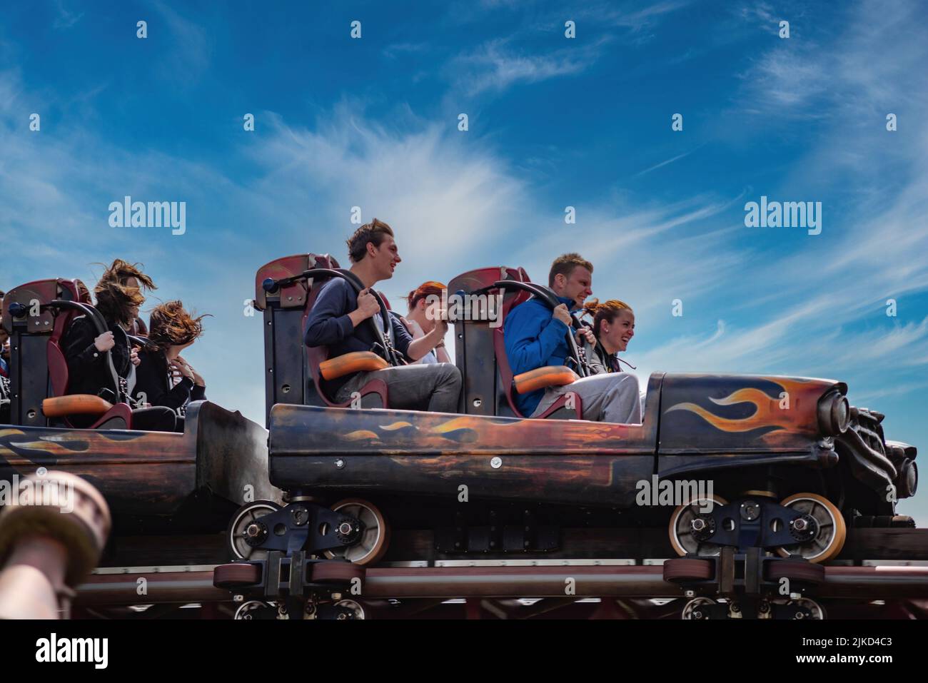 The Alton Towers Intamin Rocket , Also Know as RITA , In the Dark ...