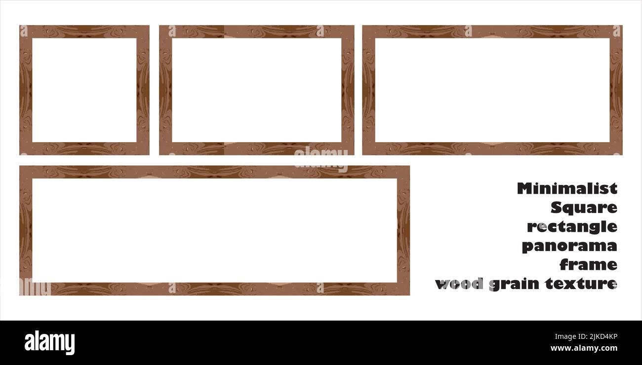Minimalist wooden frame. 1x1.1x2.1x3 . ratio Stock Vector Image & Art ...