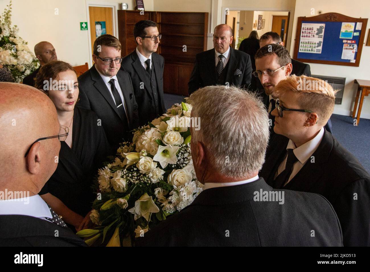 Lord David Trimble's children, Sarah (second left), Nicholas (third ...