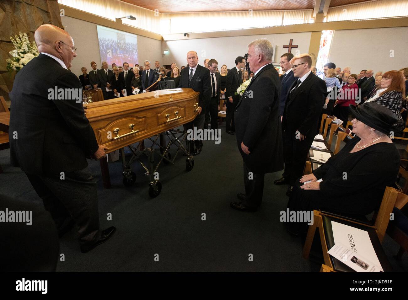 Lady Daphne Trimble during the funeral of former Northern Ireland first ...