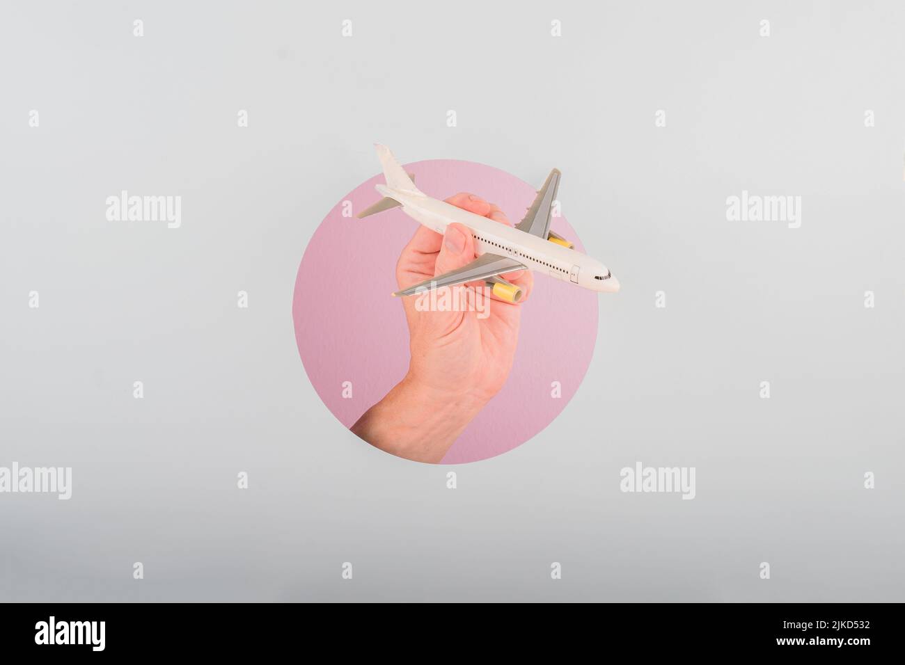 Man guiding airplane hi-res stock photography and images - Alamy