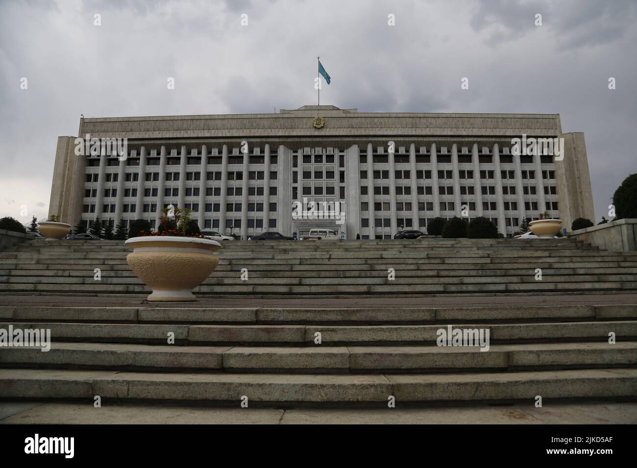 Akimat, City Hall, of Almaty, Kazakhstan before it got damaged by a ...