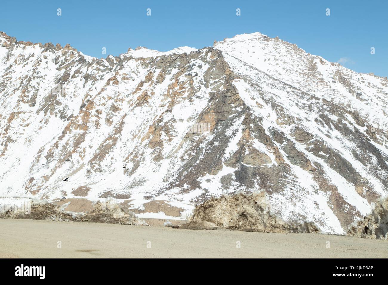 Himalayan Glacier Gigantic Mountain Covered With White Snow And Ice ...