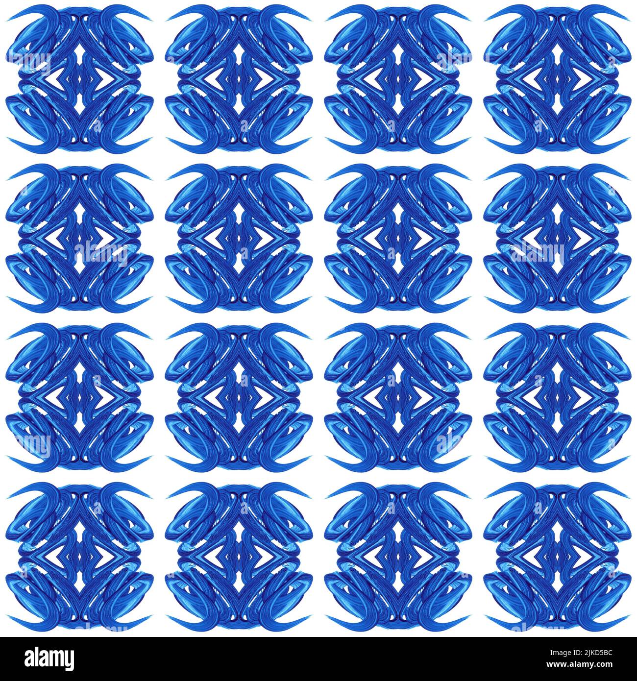 The abstract repetitive blue pattern on the white background Stock ...