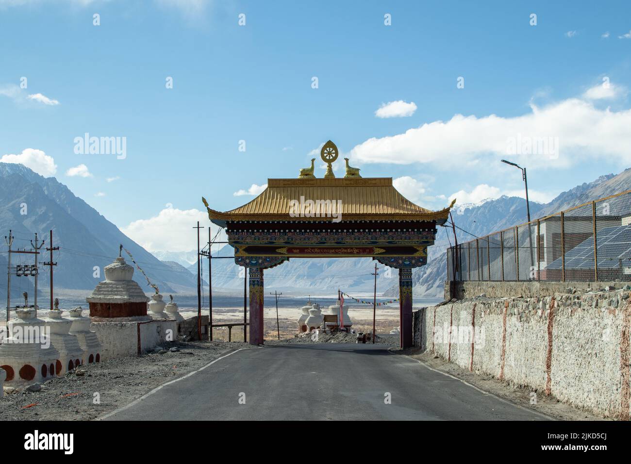 Diskit Monastery Also Called Deskit Gompa Dedicated To Lord Buddha Is ...