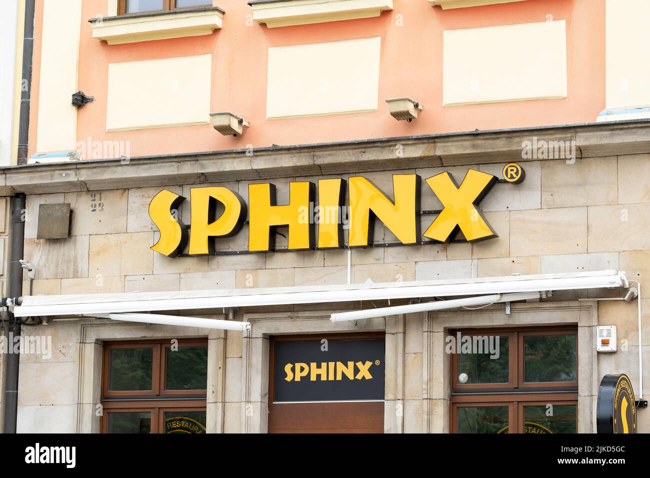 Wroclaw, Poland, Sphinx Polish casual dining restaurant chain logo ...