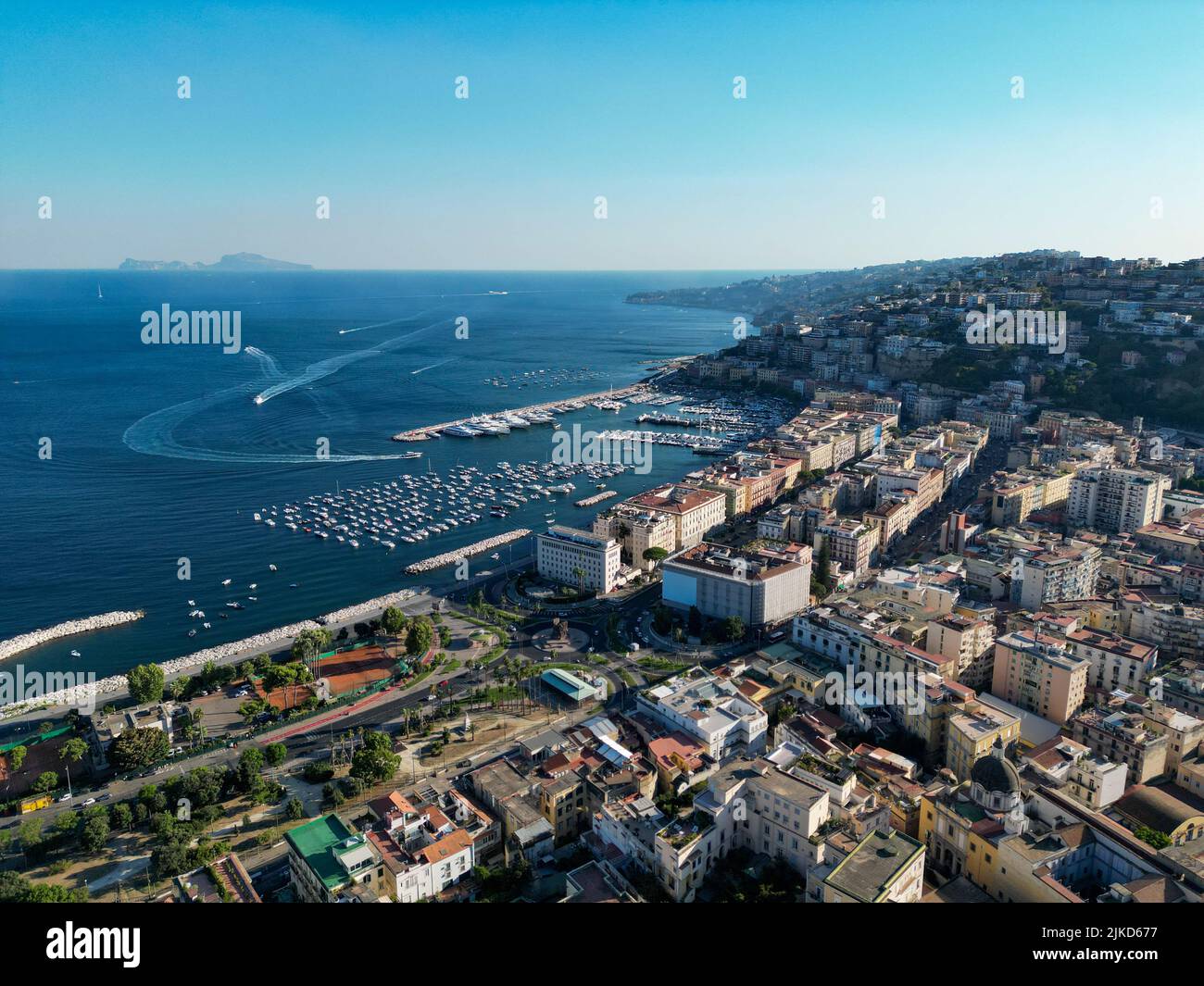 Napoli, veduta aerea Stock Photo - Alamy