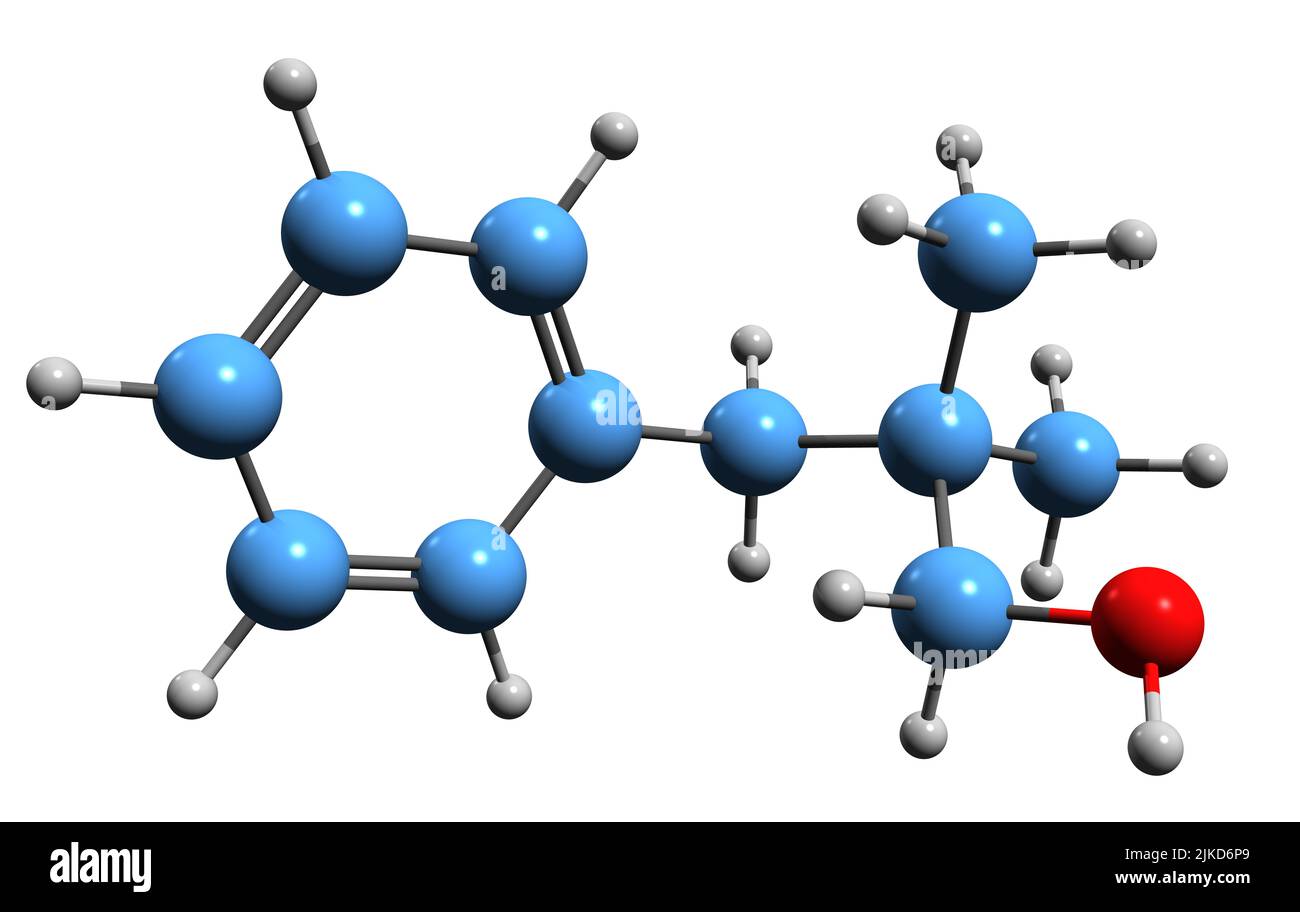 3D image of majantol skeletal formula - molecular chemical structure of ...