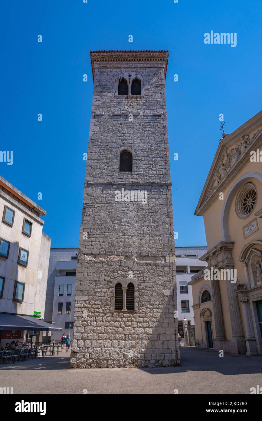 View of Leaning Tower and Church of the Assumption of Blessed Virgin ...