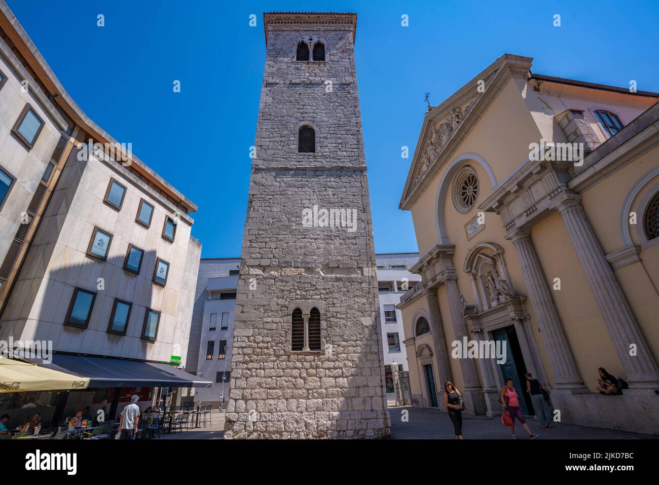 View of Leaning Tower and Church of the Assumption of Blessed Virgin ...