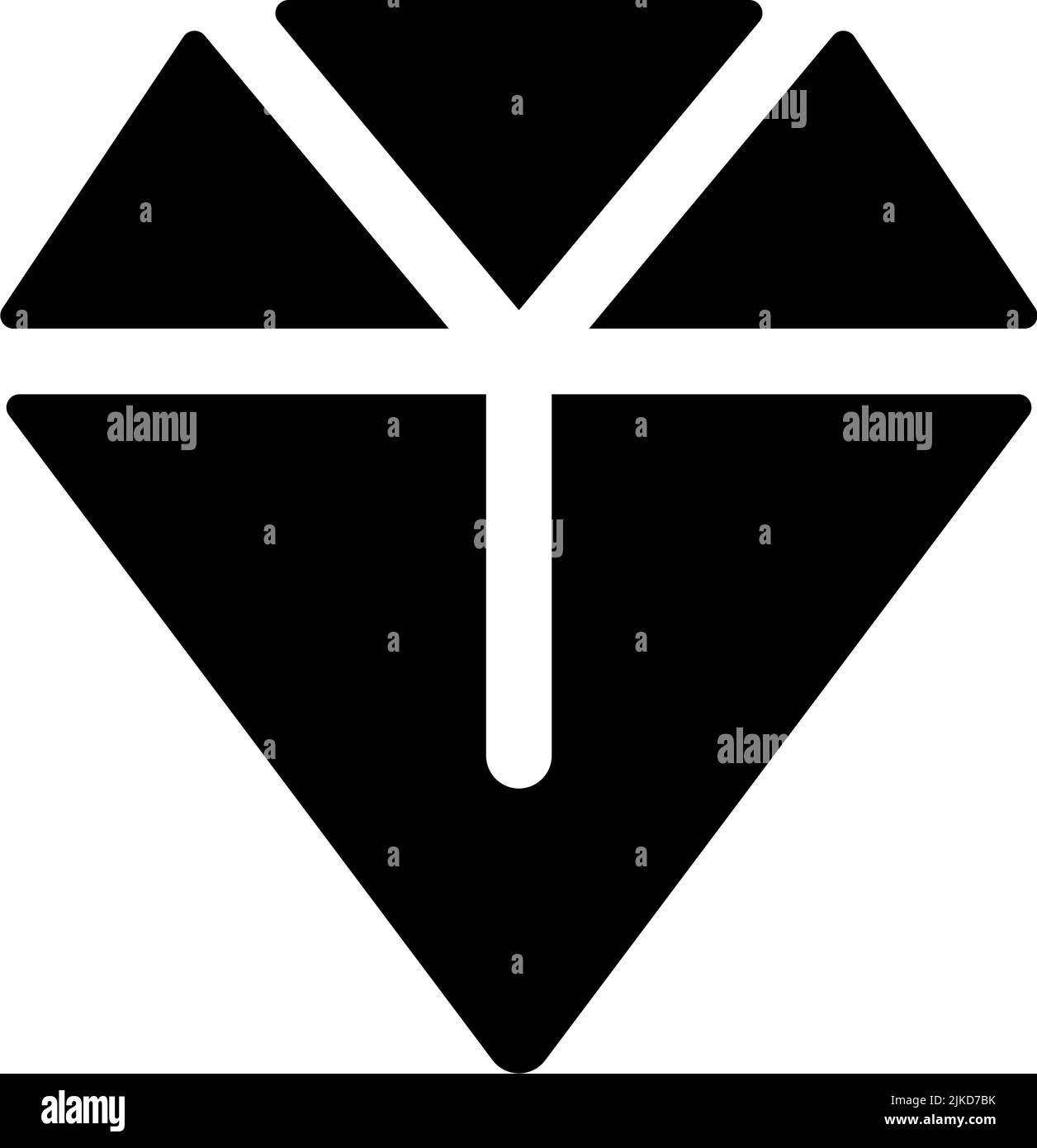 Diamond black glyph ui icon Stock Vector Image & Art - Alamy