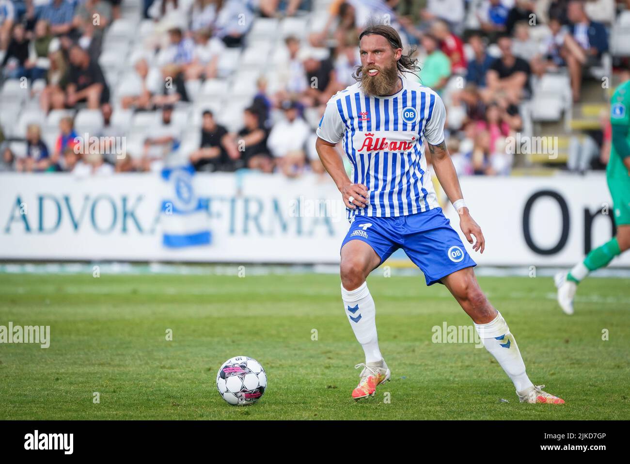 Odense, Denmark. 29th, July 2022. Bjorn Paulsen (4) of OB seen during ...