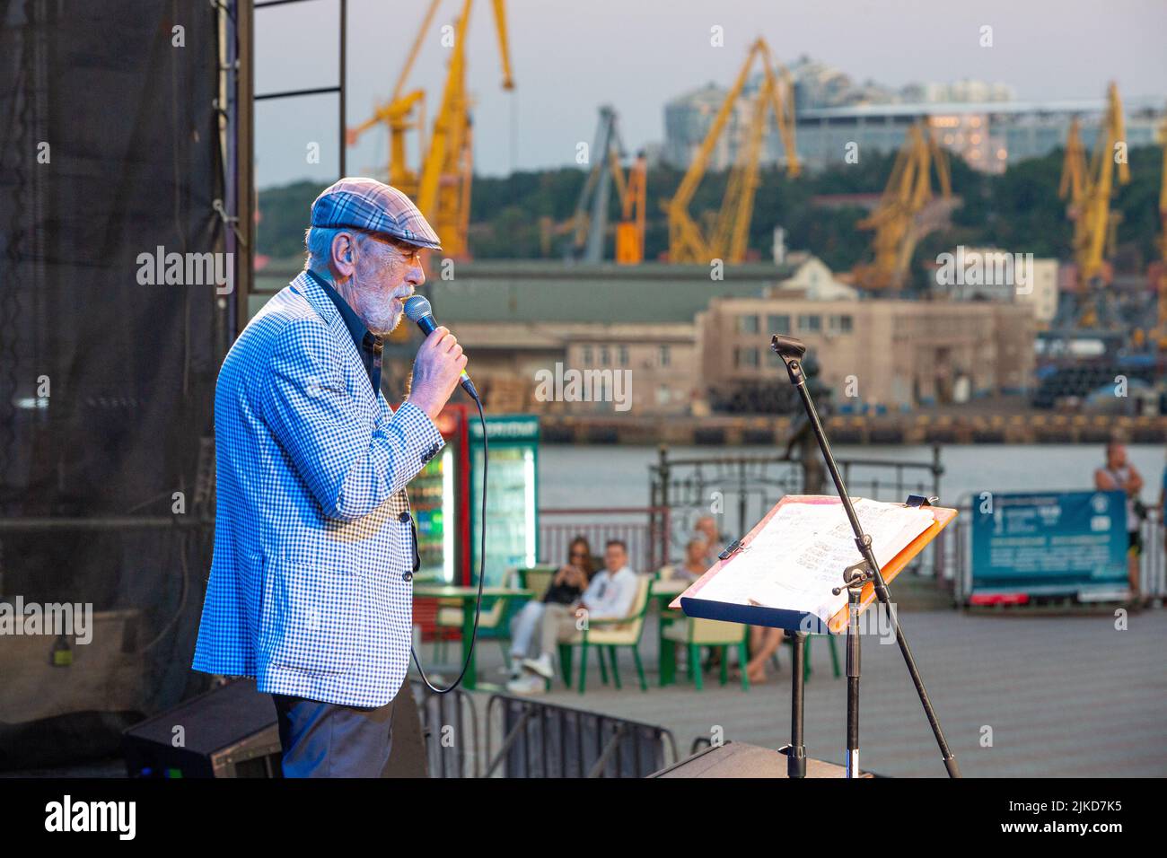 Odessa, Ukraine June 27, 2019: Famous Georgian singer Vakhtang ...