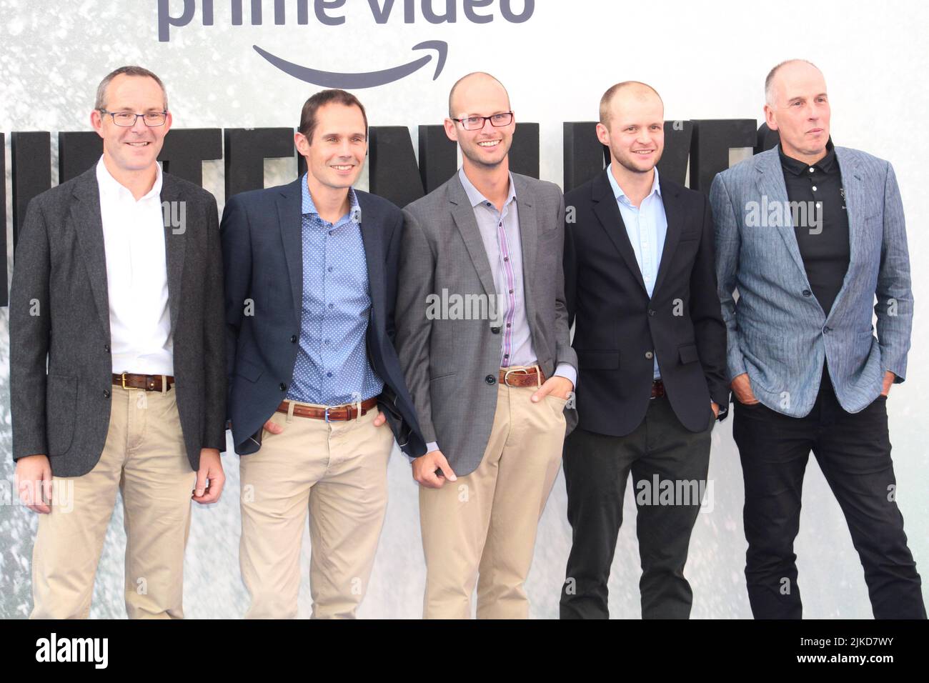 London, UK. L-R: John Volanthen, Chris Jewell, Josh Bratchley, Connor ...