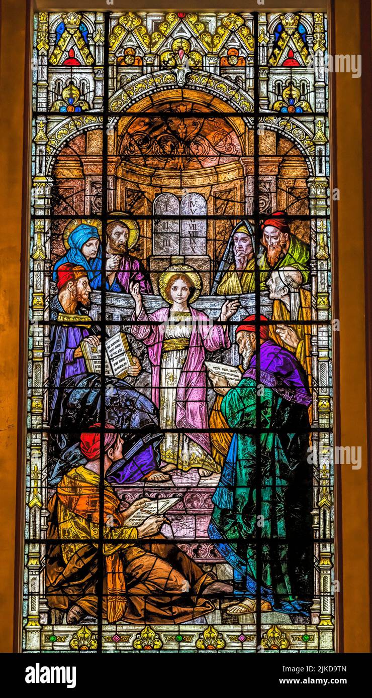 Jesus preaching temple hi-res stock photography and images - Alamy
