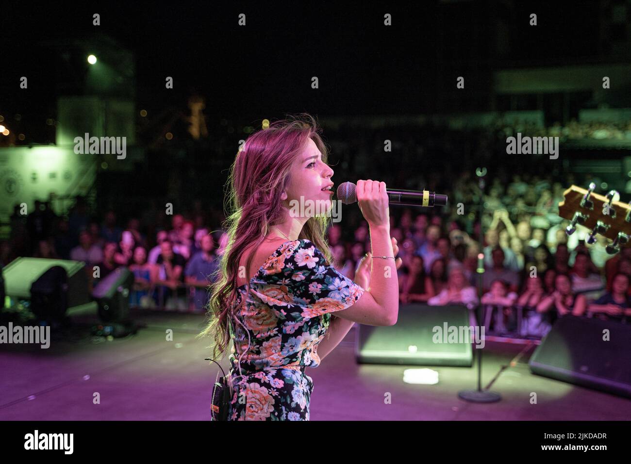 Odessa, Ukraine July 28, 2019: Famous Ukrinian singer Khrystyna Soloviy ...