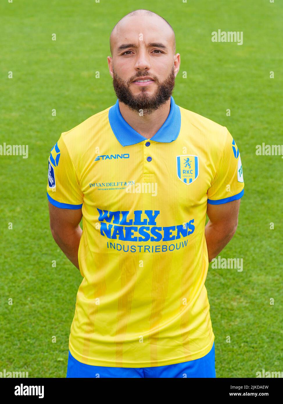 WAALWIJK, NETHERLANDS - AUGUST 1: Iliass Bel Hassani of RKC Waalwijk during a Press Photocall of ...