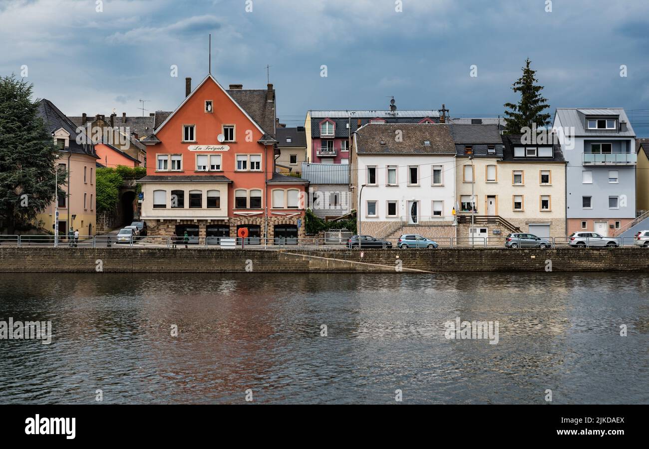 Oberbillig, Mertert - Grand Duchy of Luxembourg - 08 08 2020 View over the traditional houses of ...