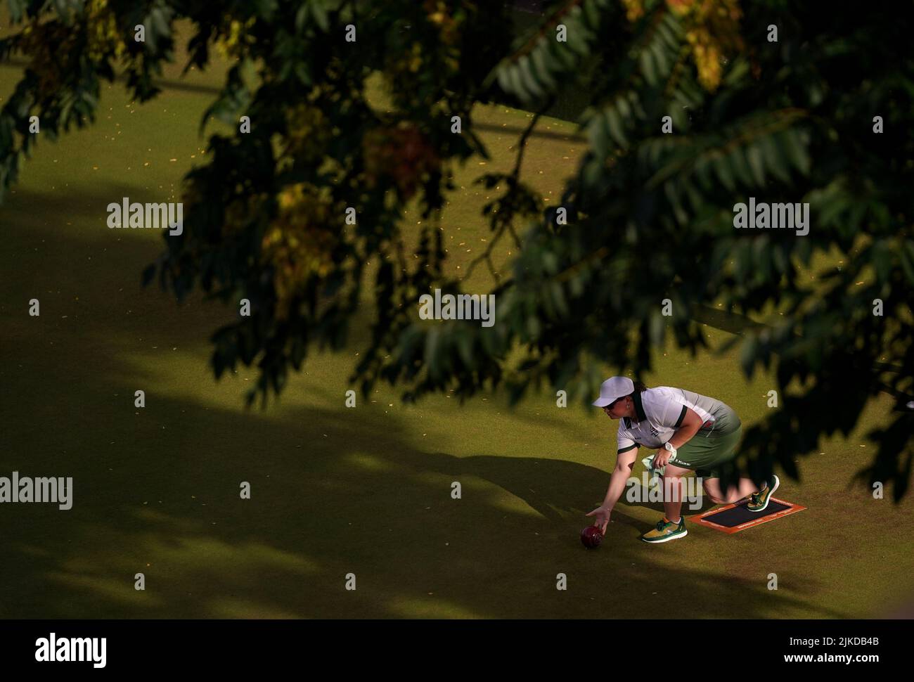 Guernsey's Lucy Beere in action during the Women's Singles - Gold Medal ...