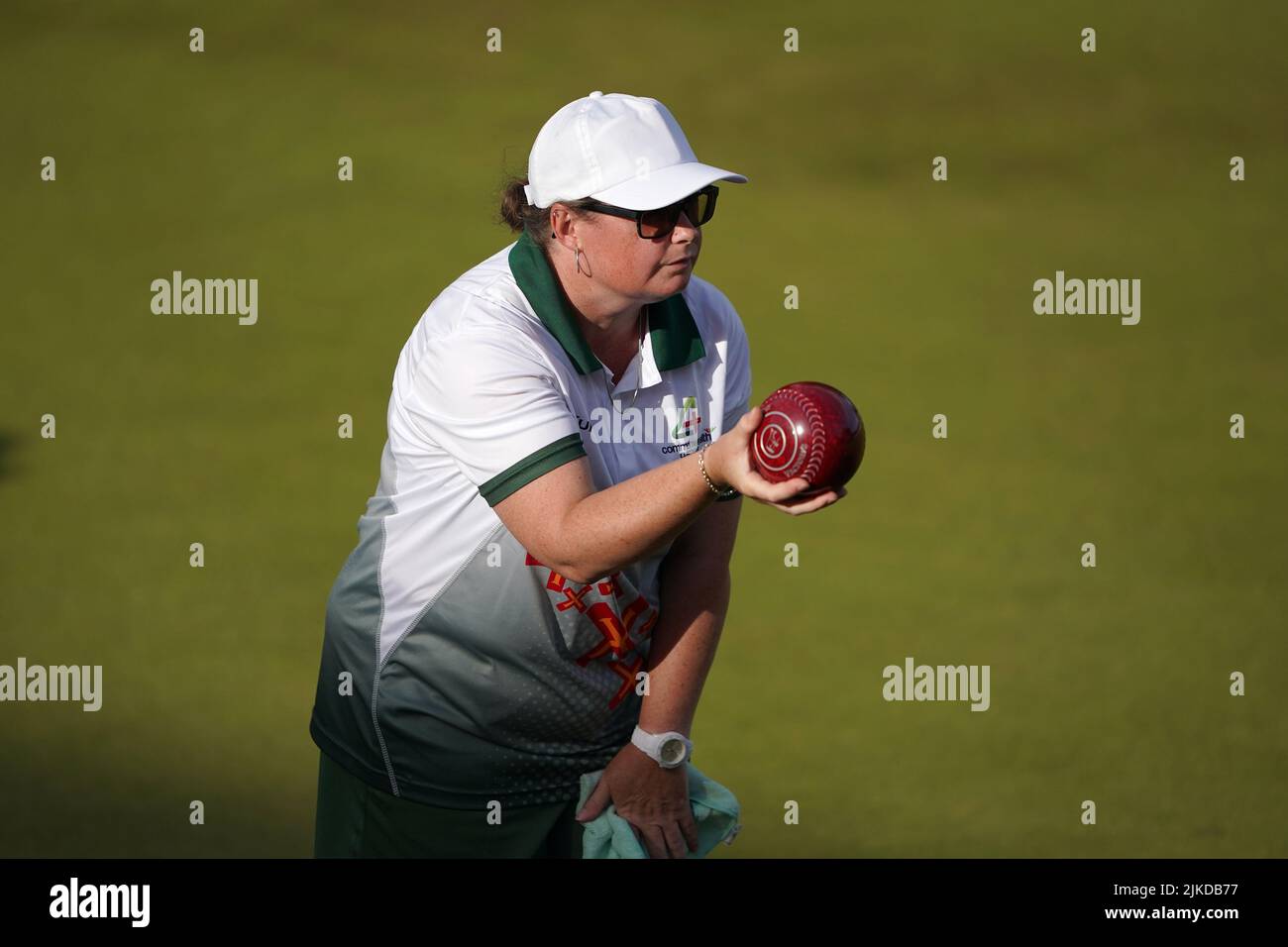 Guernsey's Lucy Beere in action during the Women's Singles - Gold Medal ...