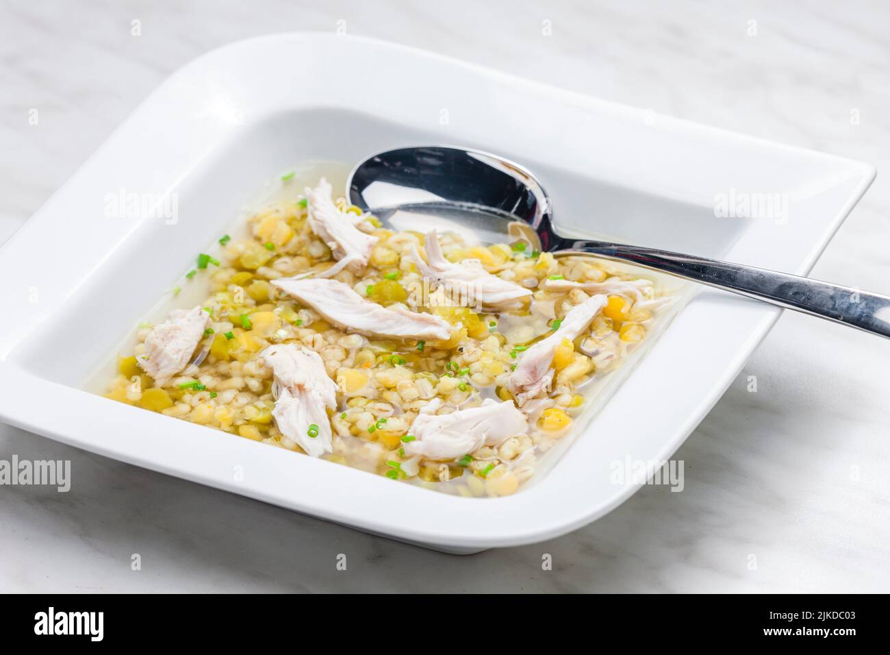White chicken broth hi-res stock photography and images - Alamy