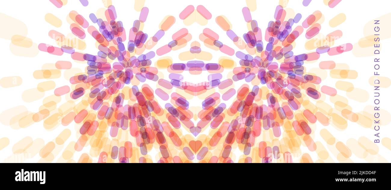 Abstract Background With Overlapping Ovals Salute And Fireworks Dynamic Background Vector