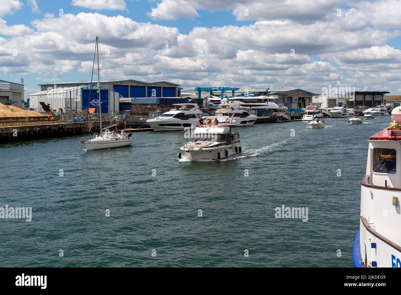 Ferry boat from Poole to Swanage, Dorset UK Stock Photo - Alamy