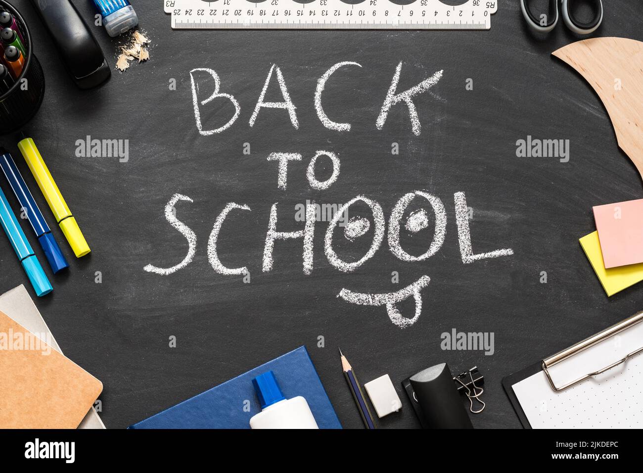 education concept back to school stationery Stock Photo - Alamy