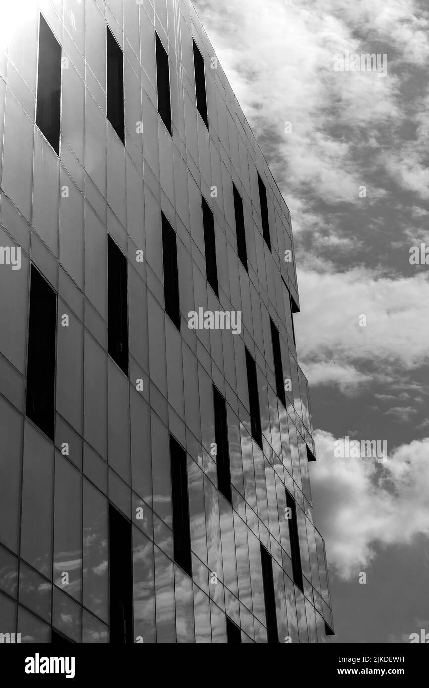 grayscale of a modern architecture abstract background Stock Photo - Alamy
