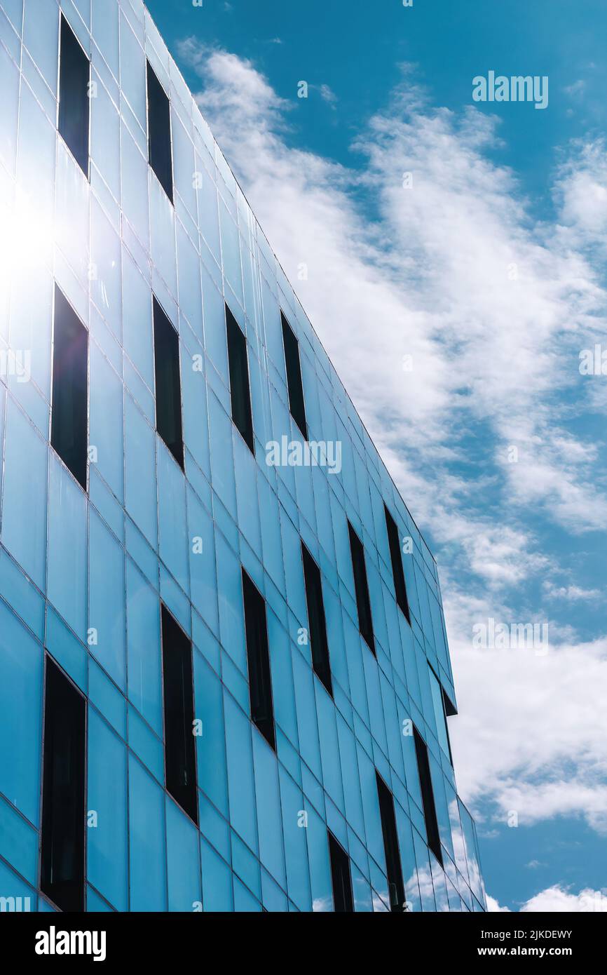 a modern bluearchitecture abstract background Stock Photo - Alamy