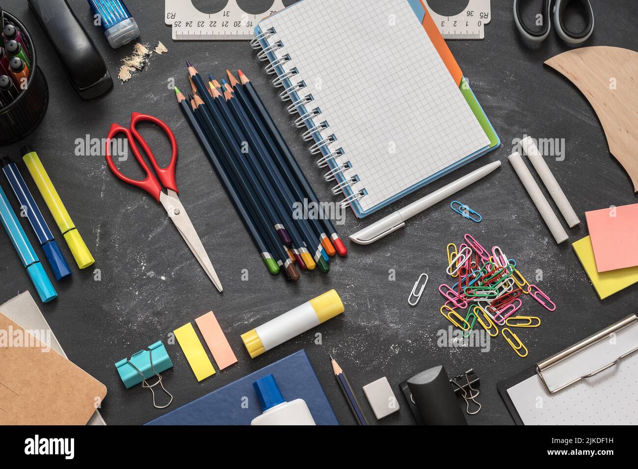 Flat lay mockup study hi-res stock photography and images - Alamy